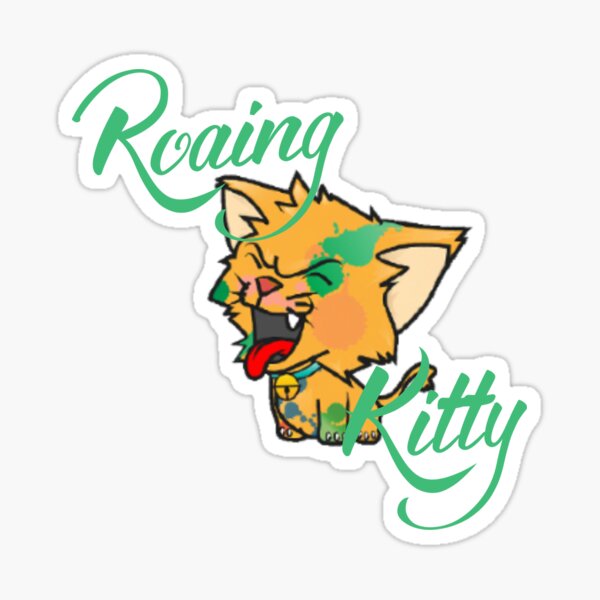 "Roaring Kitty" Sticker for Sale by Paletteorama | Redbubble