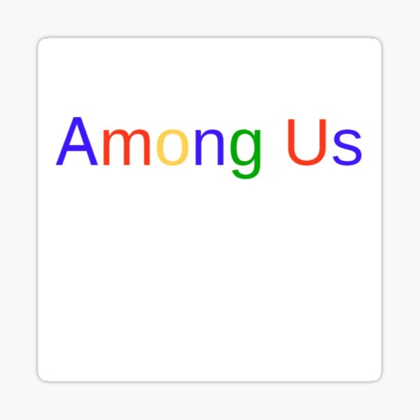 "Among Us" Sticker for Sale by Jefflevin333 | Redbubble
