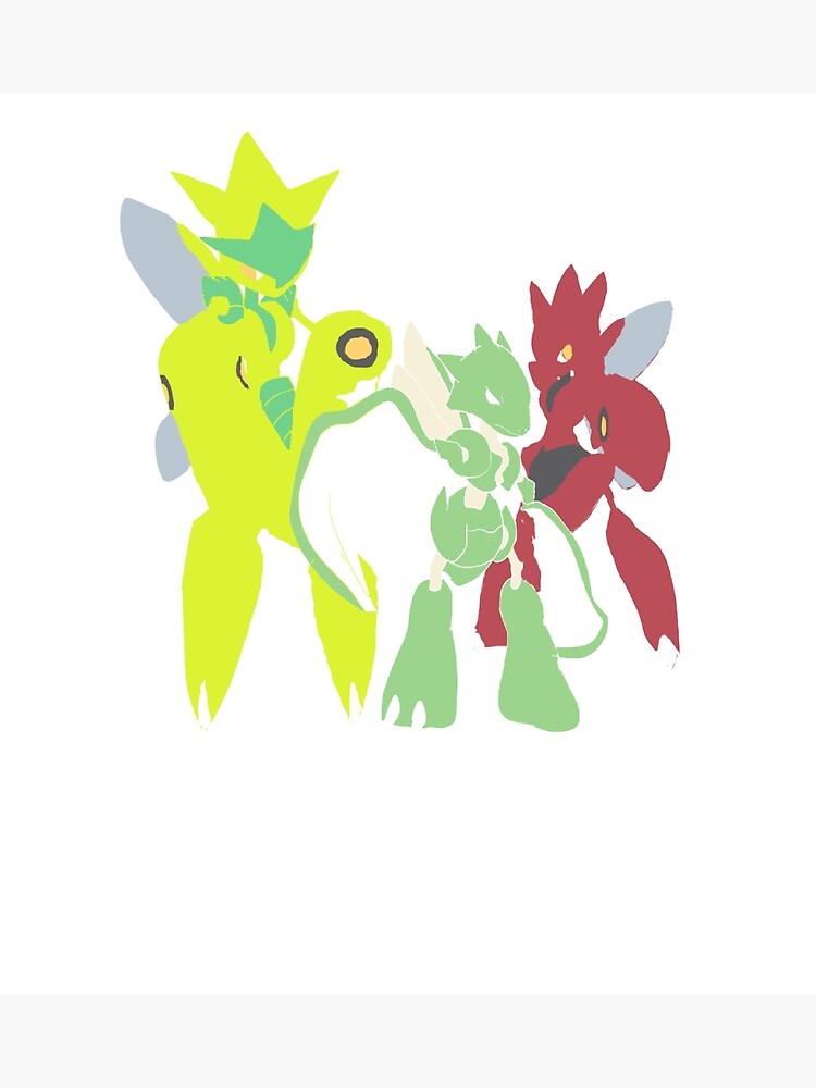 "Scyther Evolution Line" Photographic Print by LuckyJero | Redbubble