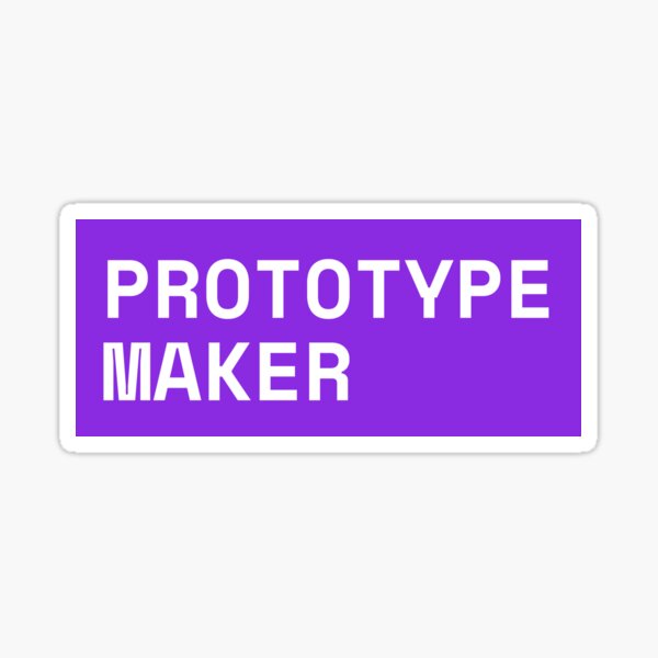 "PROTOTYPE MAKER: designer sticker pack" Sticker for Sale by Lei-NIE ...