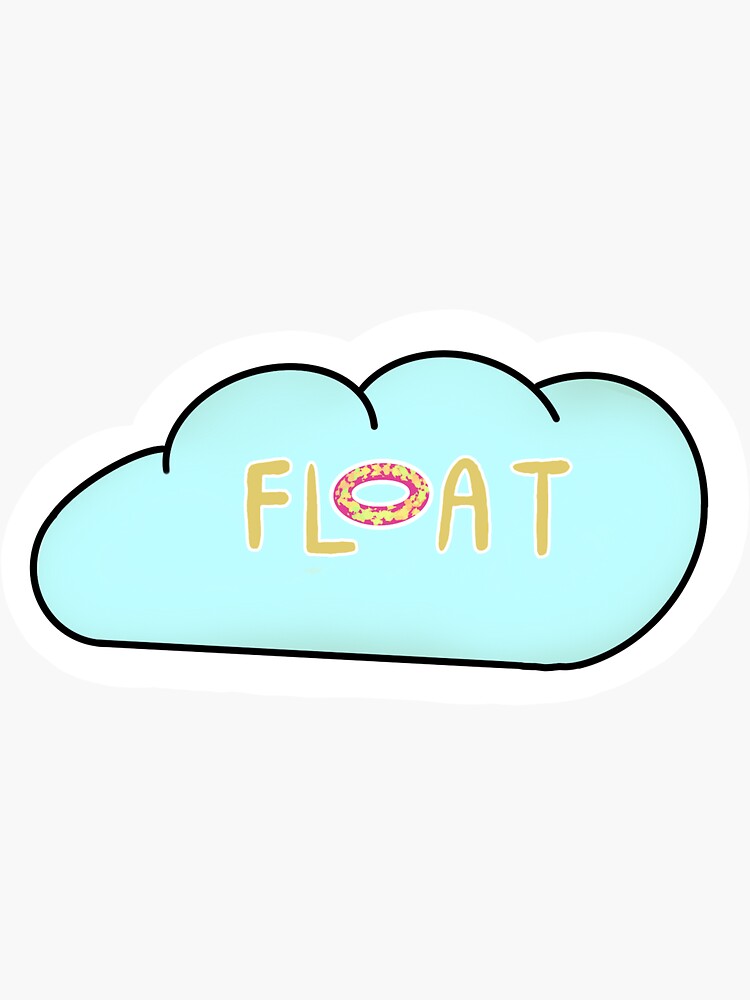 "Floaty Cloud" Sticker by muhsinasdoodles | Redbubble