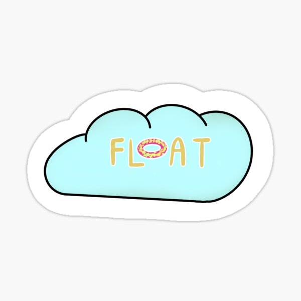 "Floaty Cloud" Sticker by muhsinasdoodles | Redbubble