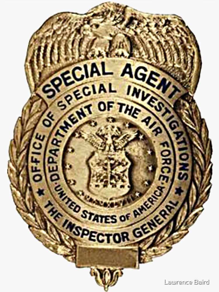 Air Force Special Agent Office Of Special Investigations Sticker For Sale By Lawrencebaird