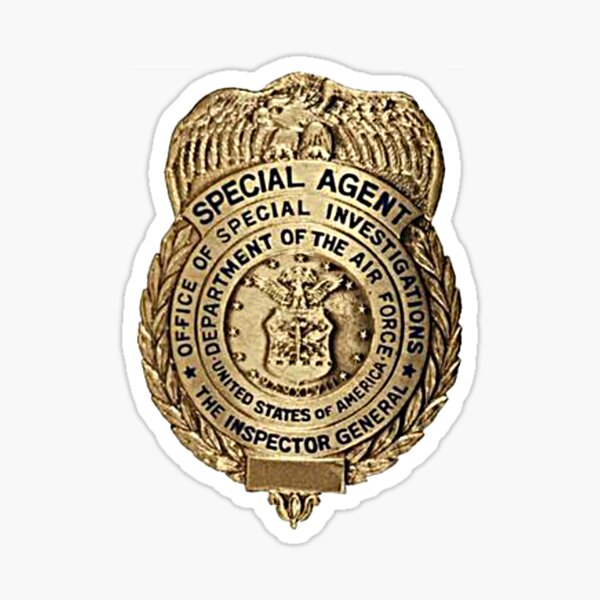 "Air Force Special Agent Office of Special Investigations" Sticker for ...