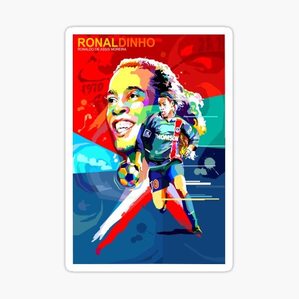 "RONALDINHO" Sticker for Sale by Arieartwork23 | Redbubble