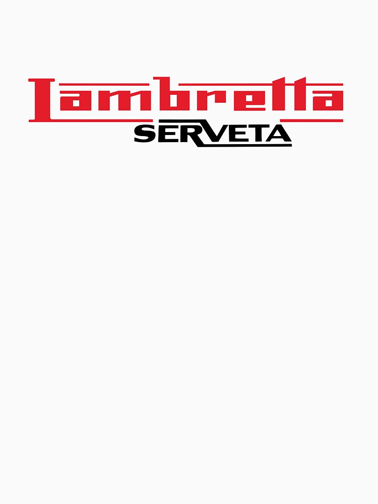 "The Legendary Lambretta Model 'Serveta' Logo " Essential T-Shirt for ...