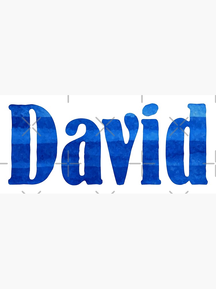 "David boys name in blue watercolor design" Poster for Sale by ...