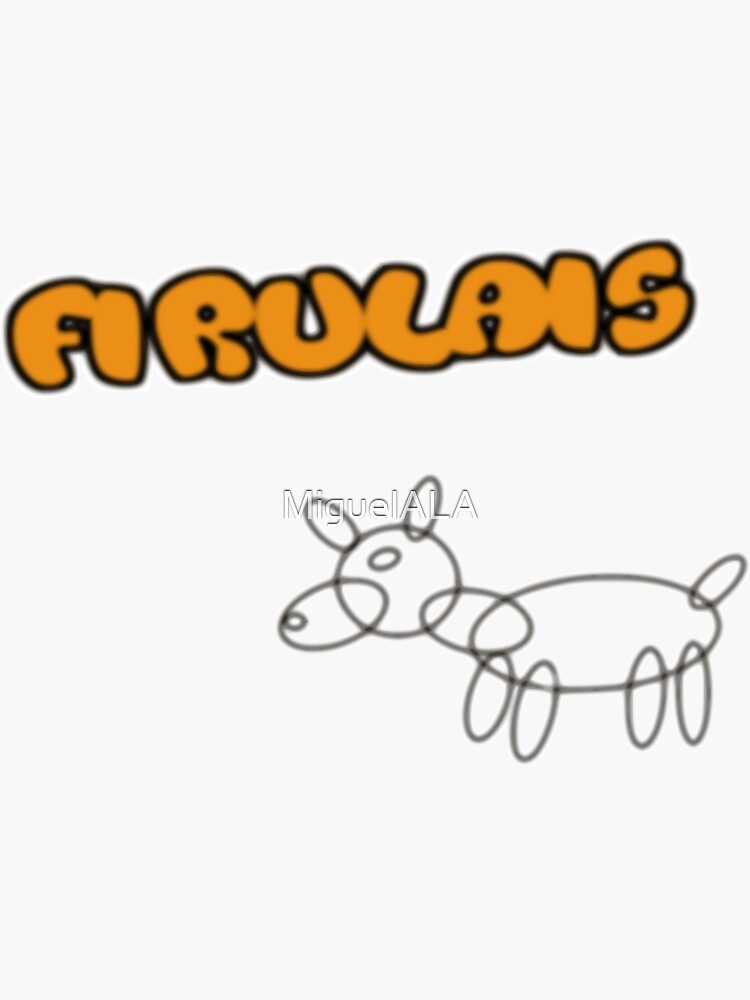"Perrete firulais" Sticker for Sale by MiguelALA | Redbubble