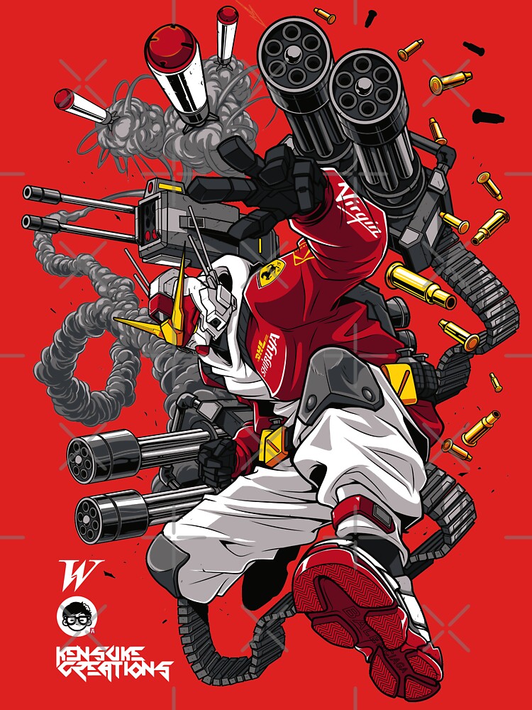 "Heavy Arms" T-shirt for Sale by KenHensly | Redbubble | gundam wing t ...