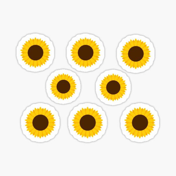 "sunflower sticker pack" Sticker by dorsataheri | Redbubble