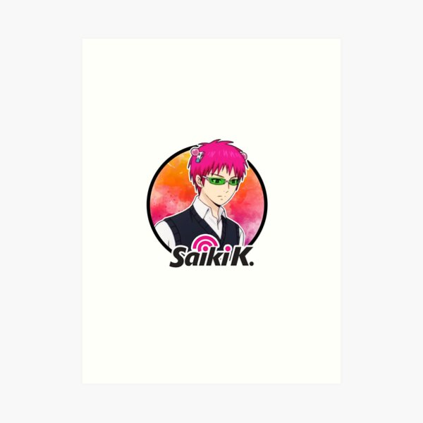 "Saiki K with logo" Art Print by Infinitelypink | Redbubble