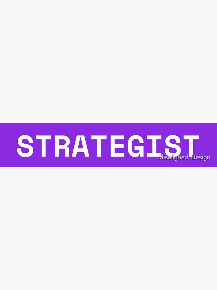 "STRATEGIST: designer sticker pack" Sticker for Sale by Lei-NIE | Redbubble