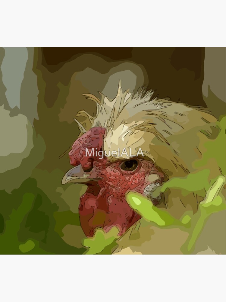 "Japanese rooster" Sticker for Sale by MiguelALA | Redbubble
