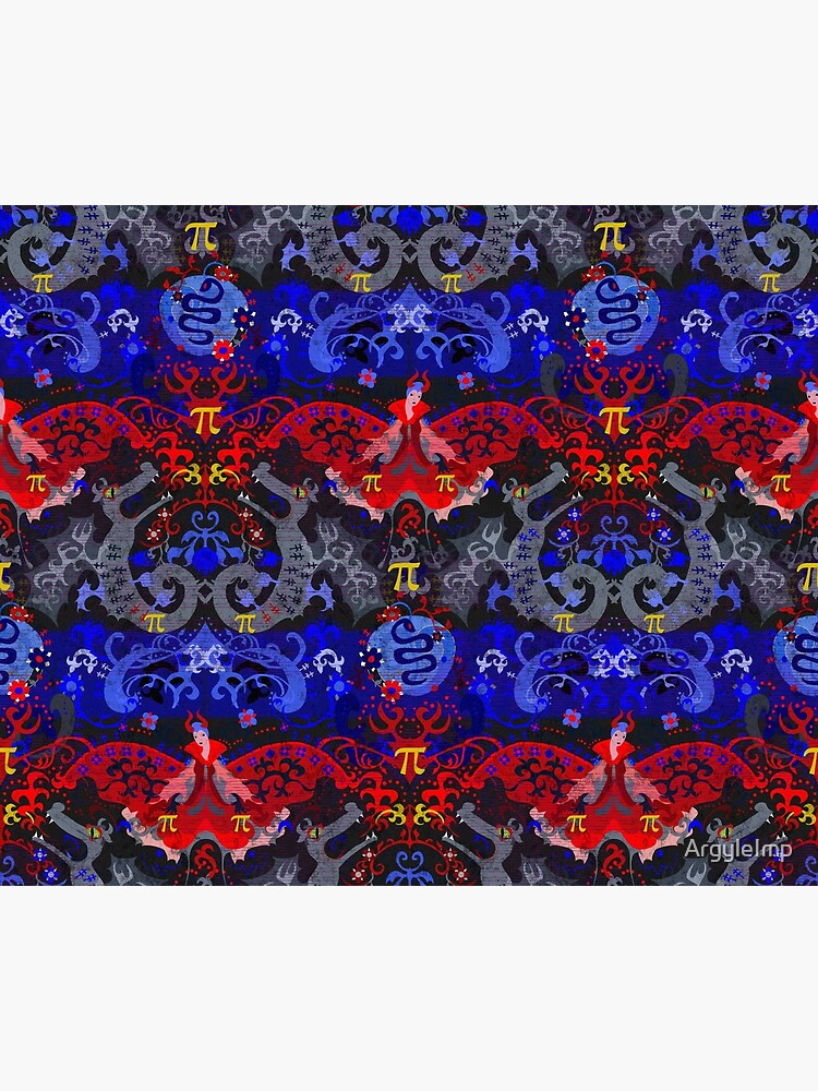 "Polyamory Dragon Damask -- Polyamorous Pride Flag Colors" Poster by ...