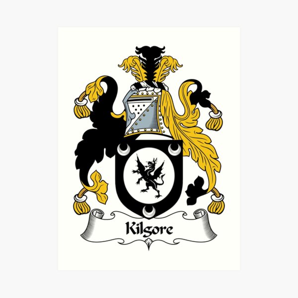 "Kilgore Coat of Arms / Kilgore Family Crest" Art Print for Sale by ...