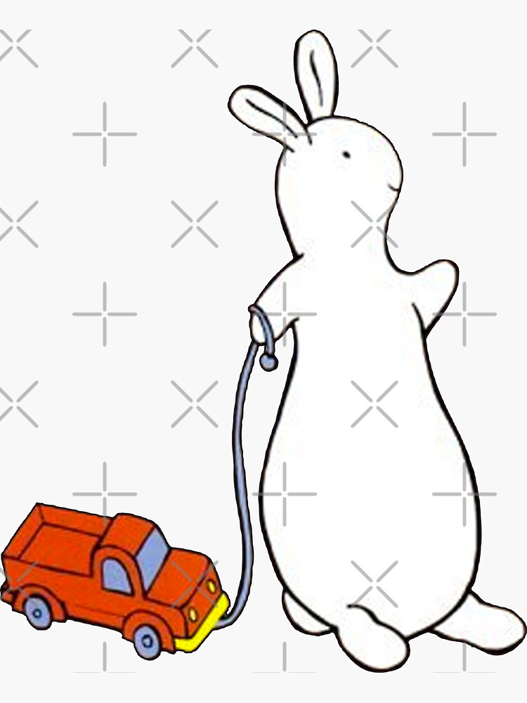 "Pat the bunny" Sticker for Sale by nostalgia-kids | Redbubble