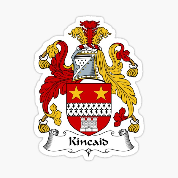 "Kincaid Coat of Arms / Kincaid Family Crest" Sticker by ...