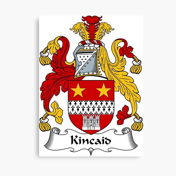 "Kincaid Coat of Arms / Kincaid Family Crest" Canvas Print for Sale by ...