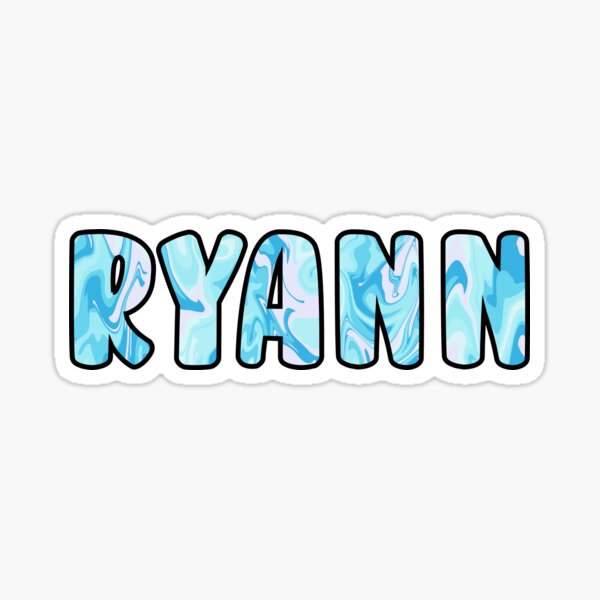 "Ryann Custom Name " Sticker for Sale by EuropaPrints | Redbubble
