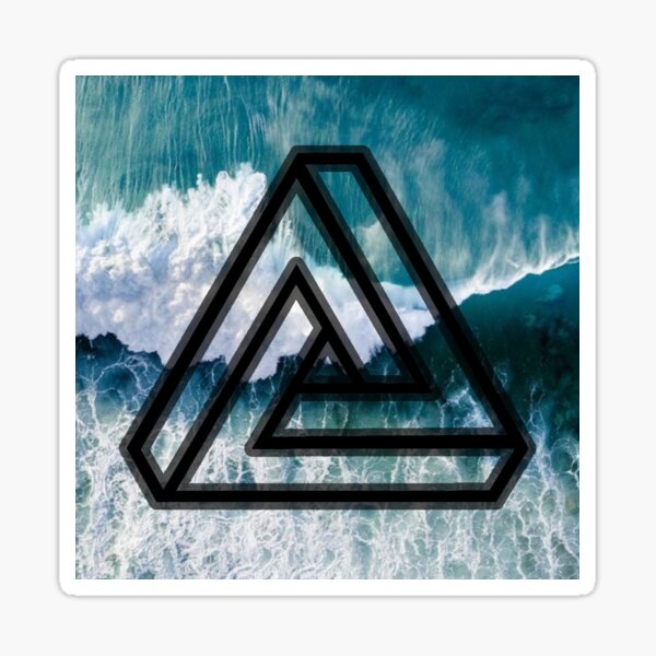 "Cool Penrose Triangle Ocean Wave Design" Sticker for Sale by RCKenny ...