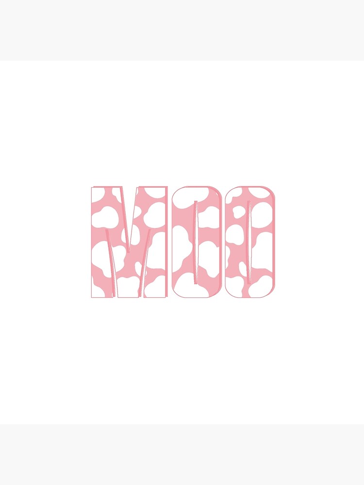 "Cow Print Moo Sticker" Poster for Sale by osikaia | Redbubble