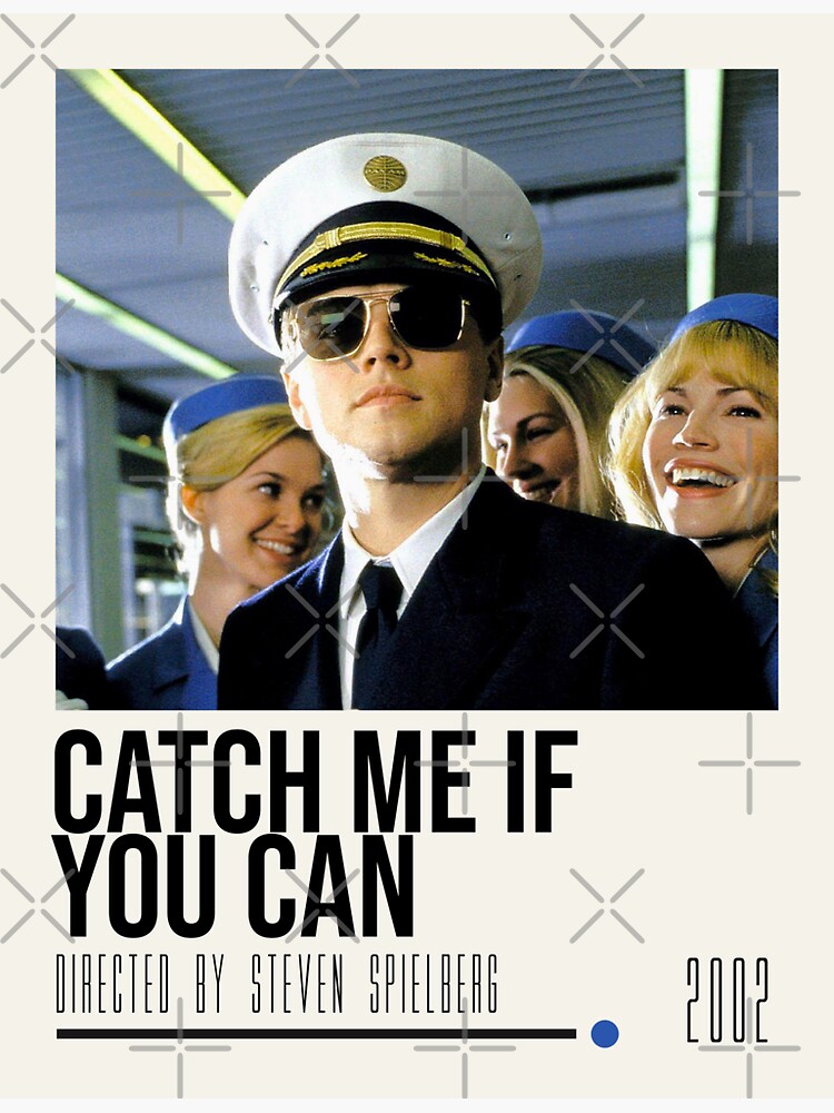"Catch Me If You Can Movie Poster Art" Sticker for Sale by Cambrey ...
