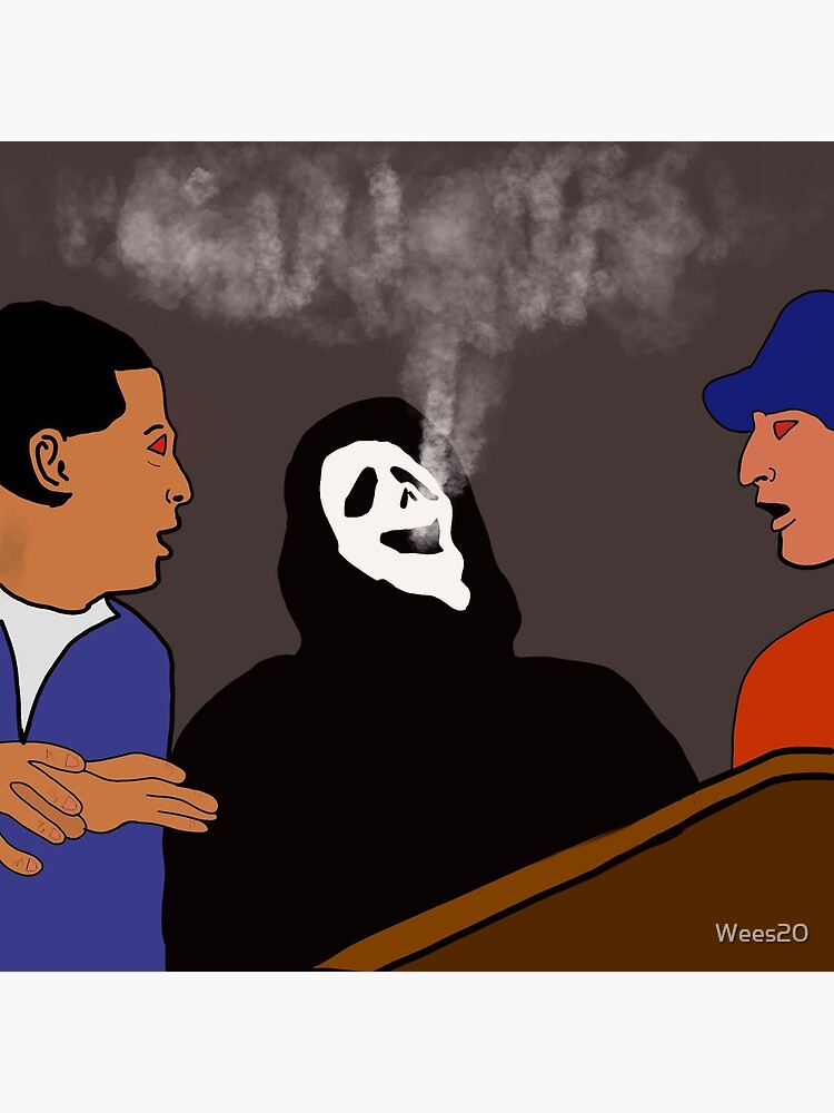 "Ghost face smoke sesh" Poster for Sale by Wees20 | Redbubble