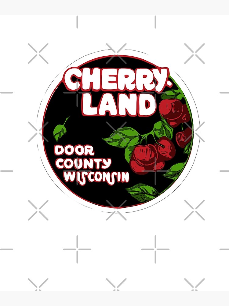"Vintage Cherryland Door County Wisconsin Seal" Poster for Sale by ...
