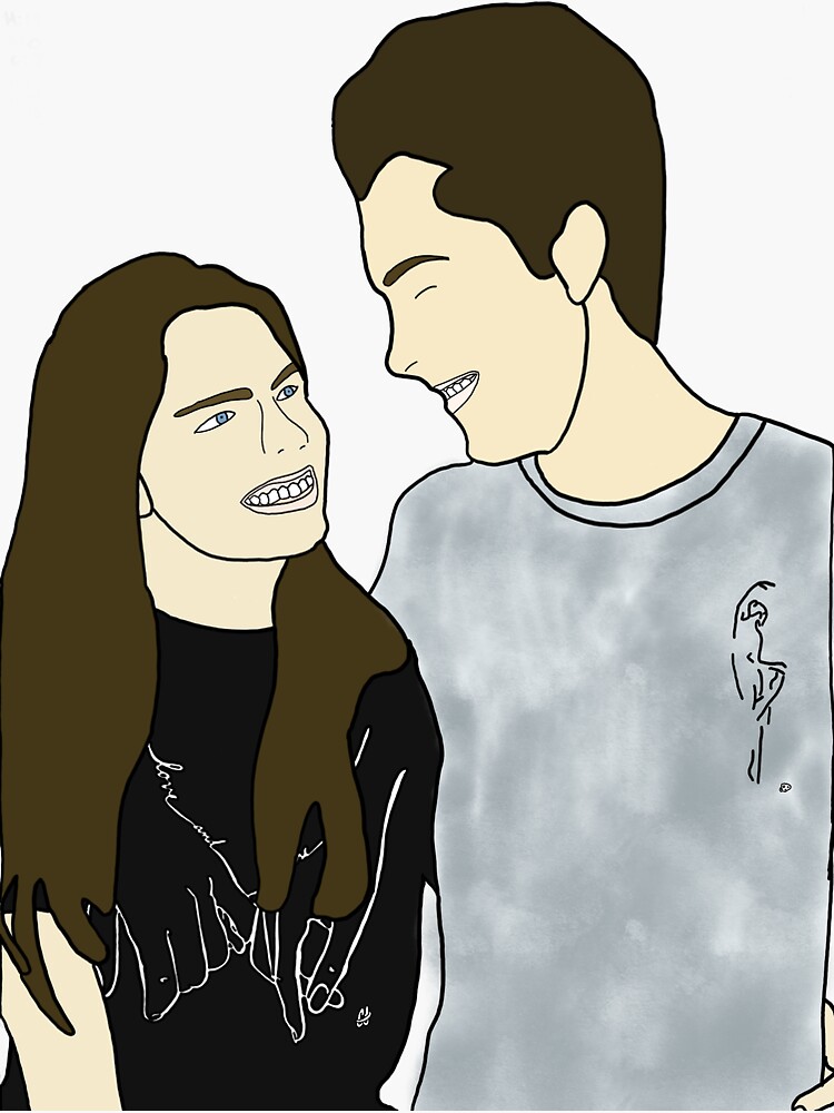 "Jeremy and Carolynn Shada" Sticker for Sale by caitlin-story | Redbubble
