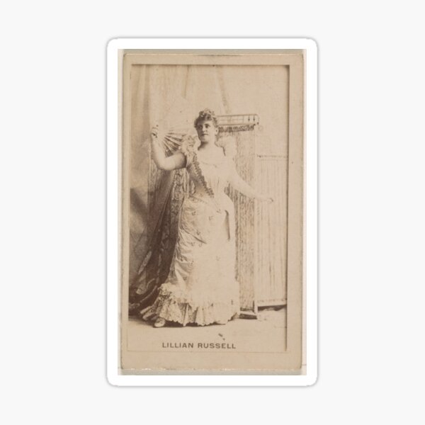 "Lillian Russell, from the Actresses series" Sticker by VintageClassico ...