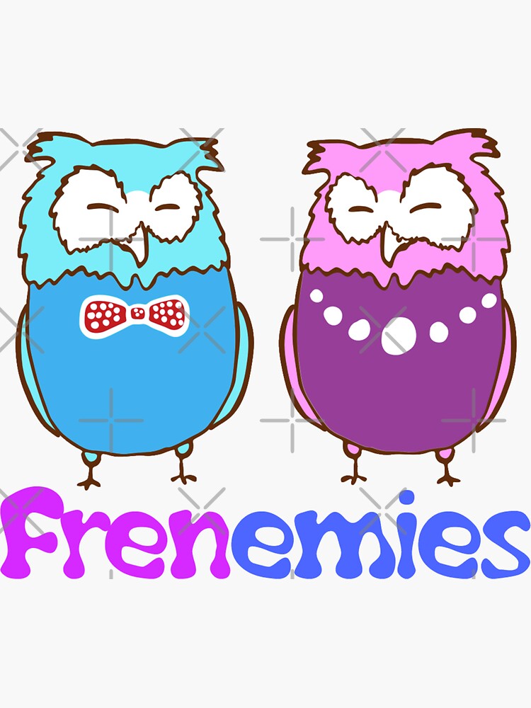 "Frenemies" Sticker by RoaaMagic | Redbubble