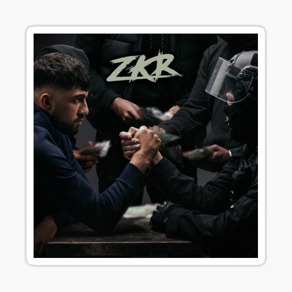 "ZKR DANS LES MAINS" Sticker by yoozy | Redbubble