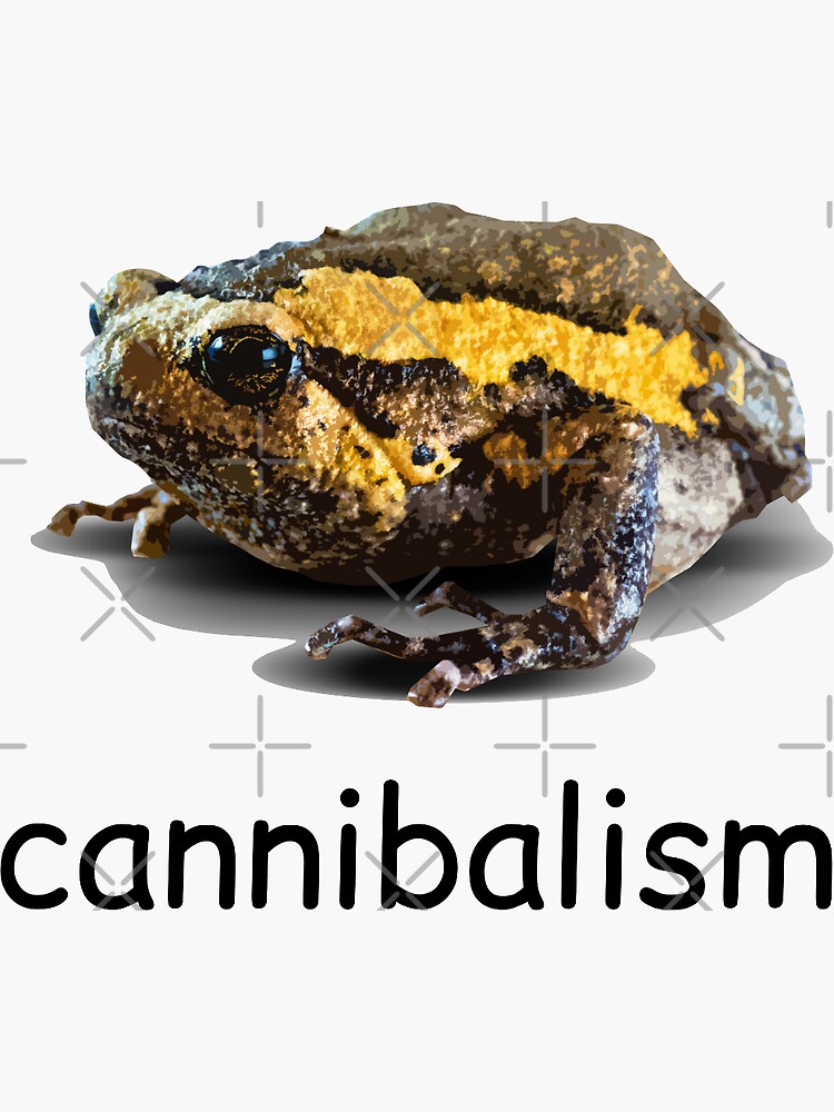 "cannibalism" Sticker by IMakeZeroSense | Redbubble
