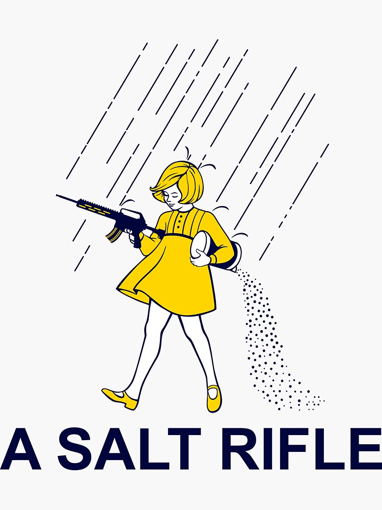 "A Salt Rifle" Sticker for Sale by ChuArts | Redbubble