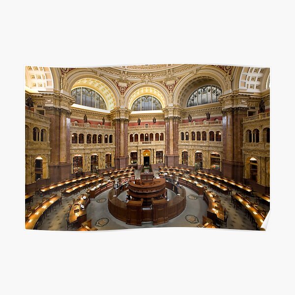 "Library of Congress" Poster by voiceandvision | Redbubble