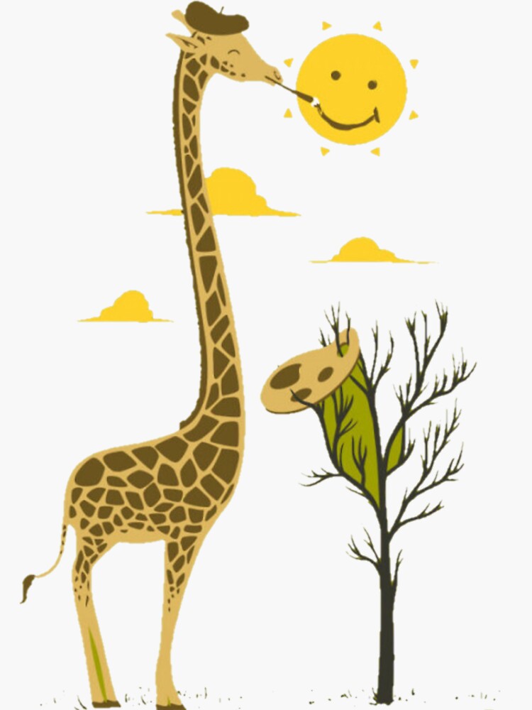 "jolly giraffe" Sticker by Z1989IA | Redbubble