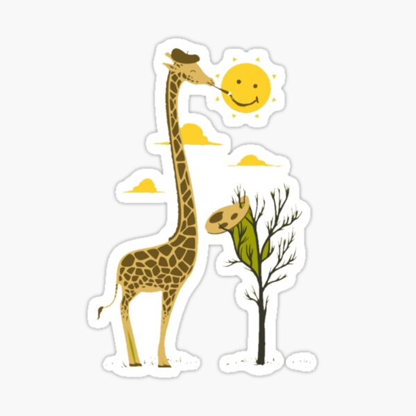 "jolly giraffe" Sticker by Z1989IA | Redbubble