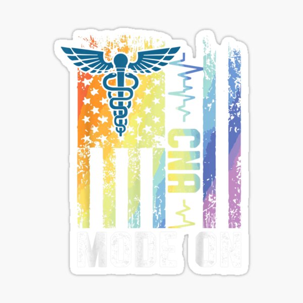 "Cna Mode Certified Nursing Assistant " Sticker by ninapfvu | Redbubble