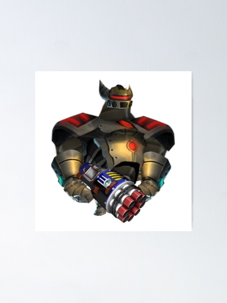 Póster «Gráfico de Ratchet and Clank buff chad» de Klapex | Redbubble