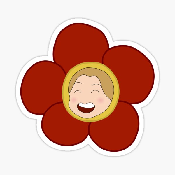 "laughing flower hobi" Sticker for Sale by snereon | Redbubble