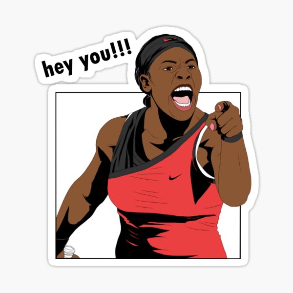 "Serena Saying Hey You" Sticker for Sale by salsabilla4762 | Redbubble