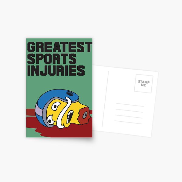 "Greatest Sports Injuries Funny The Simpsons Inspired Magazine From 90 ...