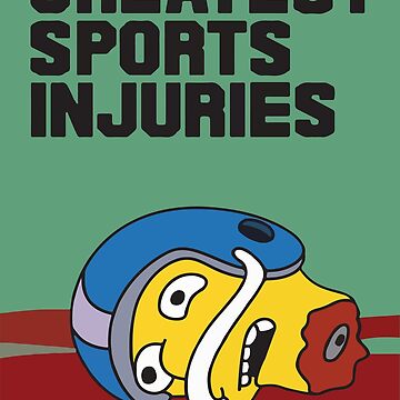"Greatest Sports Injuries Funny The Simpsons Inspired Magazine From 90 ...