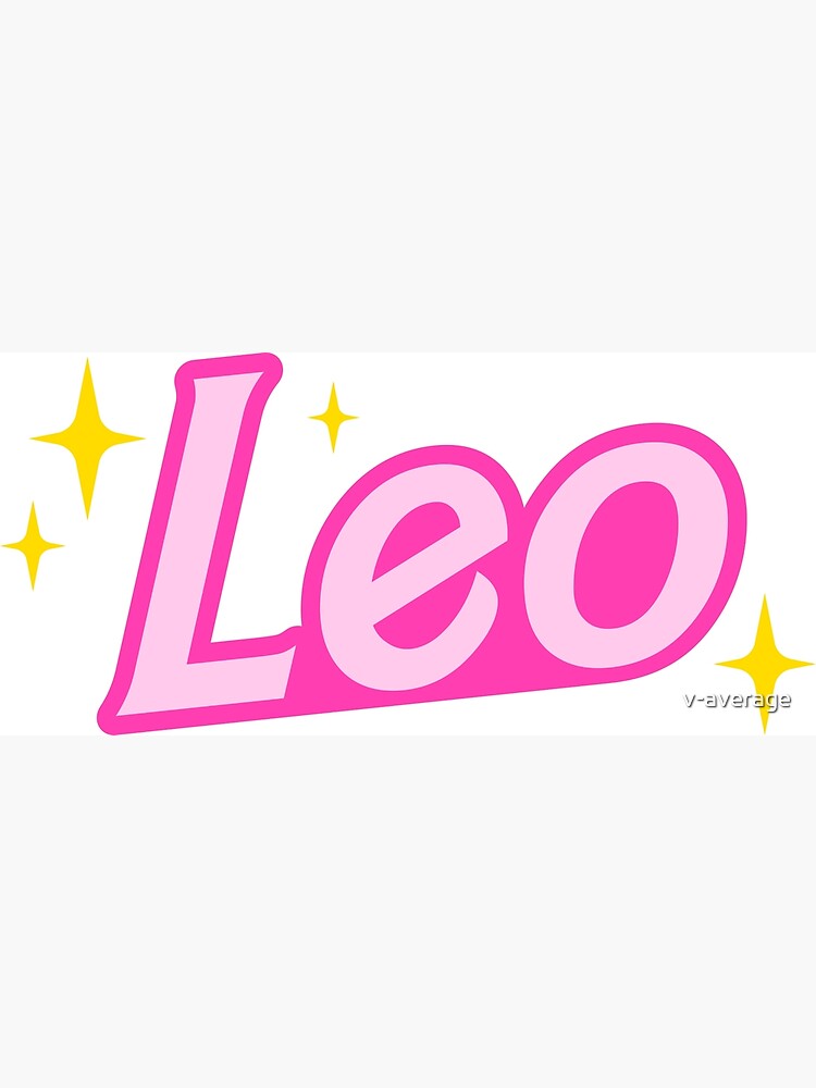 "Leo Zodiac Sign Y2K Glitter" Art Print for Sale by v-average | Redbubble