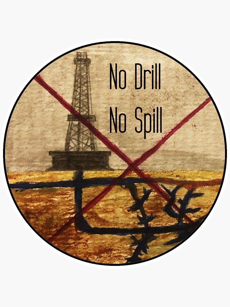 "No Drill No Spill Sticker" Sticker for Sale by OctopusMantras | Redbubble