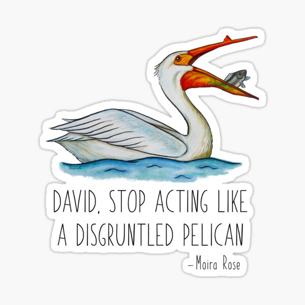 "David, Stop Acting Like a Disgruntled Pelican! - Moira Rose, Schitts ...