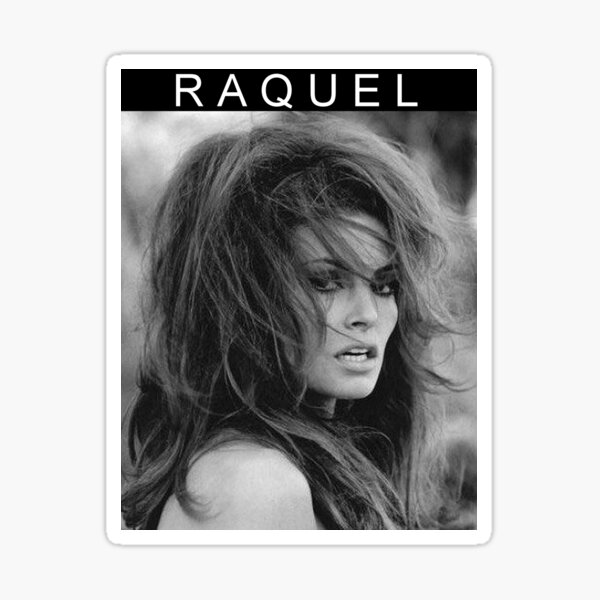 "RAQUEL WELCH" Sticker for Sale by michaeltodd | Redbubble