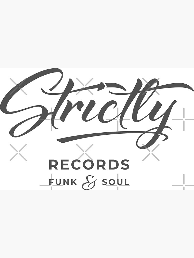 "Strictly Records Funk & Soul record label logo" Poster by braymay ...