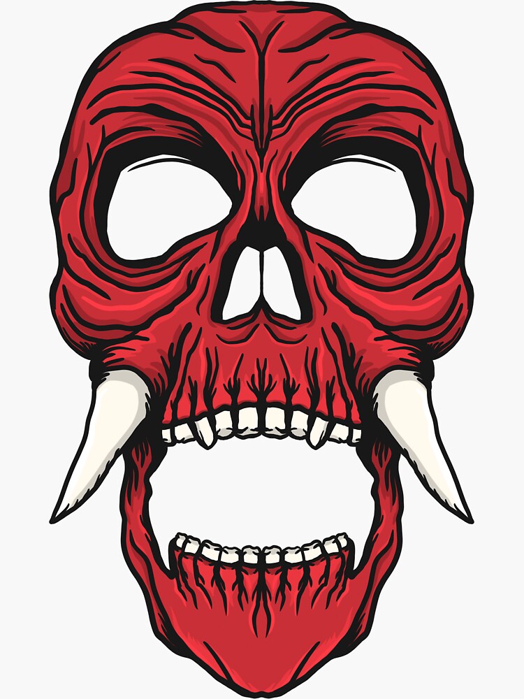 "Laughing Demon" Sticker by DeadPyro | Redbubble