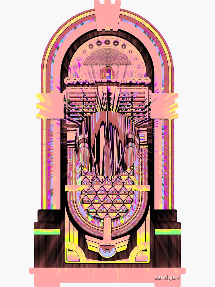 "Jukebox" Sticker by sandywv | Redbubble